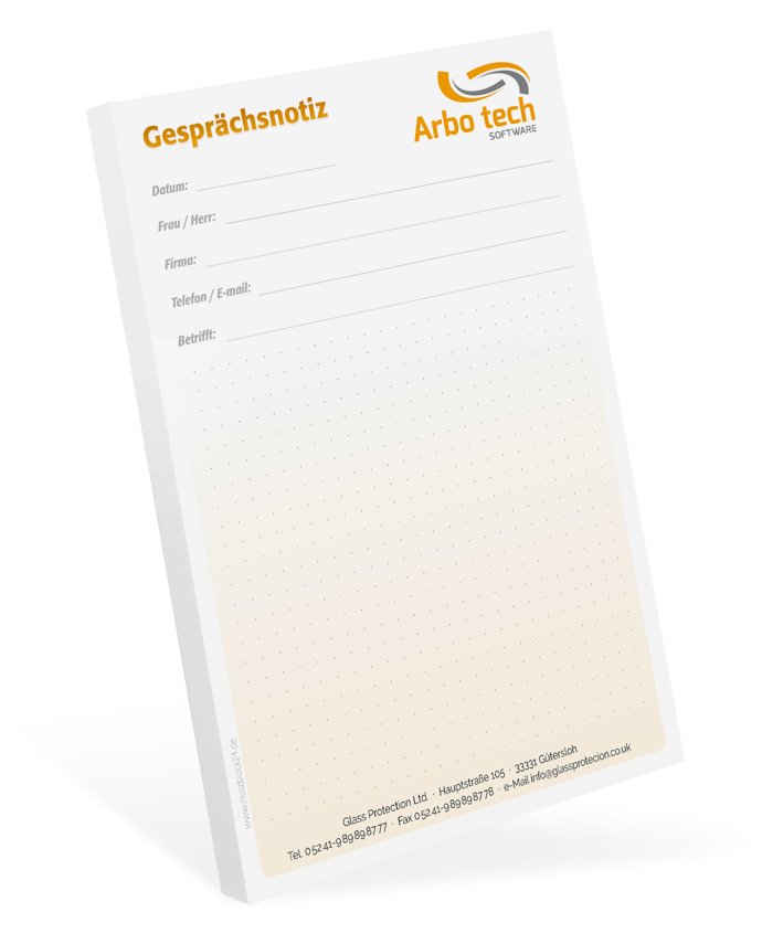 Werbeblöcke drucken lassen | Block mit Logo bedrucken | notizblock24