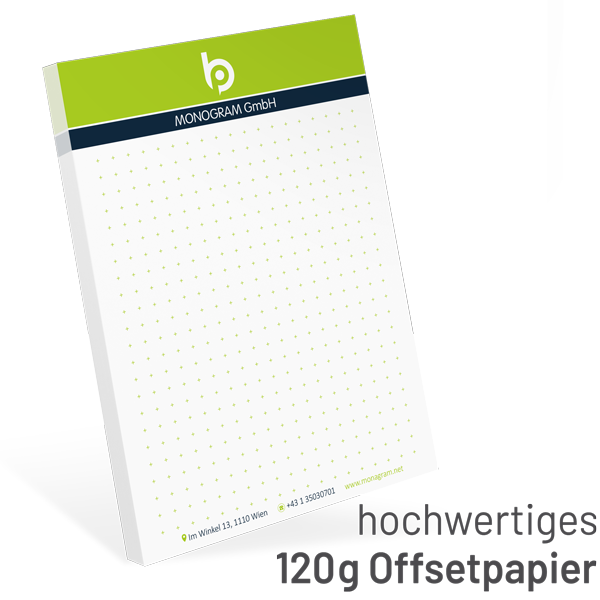 Notizblock A6 mit Logo bedrucken lassen