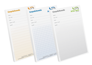 Blöcke drucken lassen | Notizblöcke mit Logo online gestalten